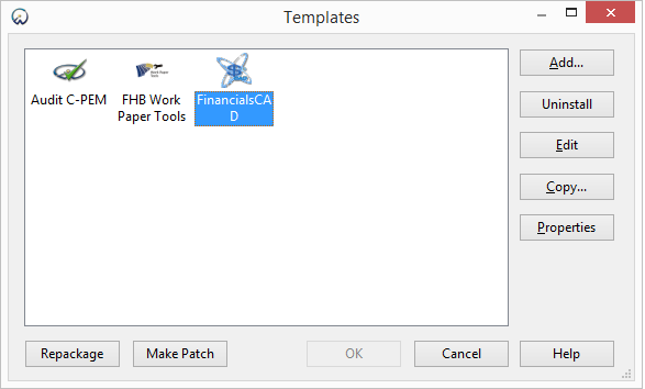 How do I repackage my Working Papers template?